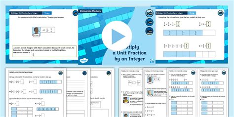 👉 Year 5 Dim Step 1 Multiply A Unit Fraction By An Integer