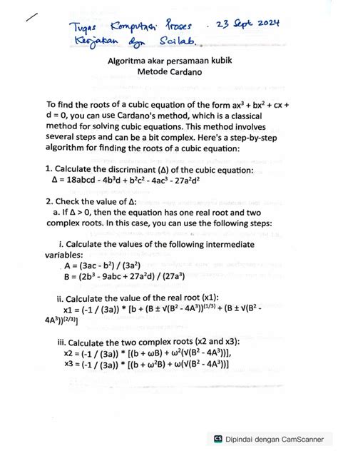 Metode Cardano Pers Kubik Pdf