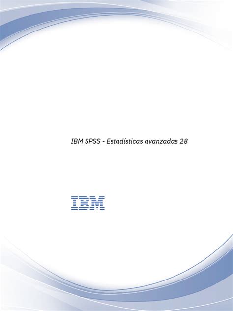 Ibm Spss Advanced Statistics Pdf