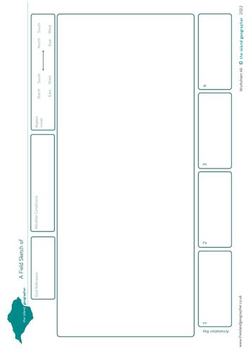 Fieldsketch Template Teaching Resources