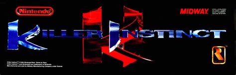 Killer Instinct Arcade Marquee 26″ X 8″ Arcade Marquee Dot Com