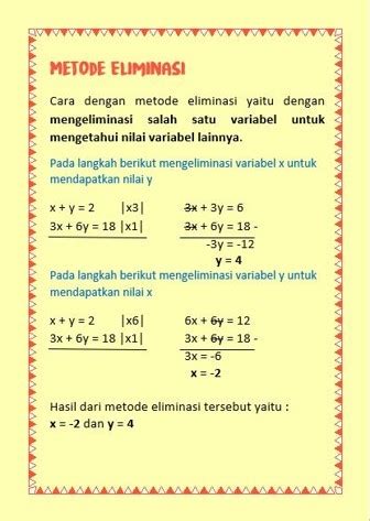 4 Cara Untuk Menyelesaikan Sistem Persamaan Linear Dua Variabel SPLDV