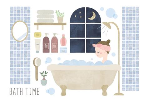 Bath Time Lady Over 506 Royalty Free Licensable Stock Illustrations