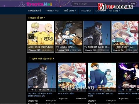 Full Source Code Web Truyện Tranh Framework Laravel Mysql