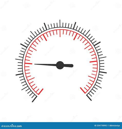Round Measuring Scale With Two Charts And Arrow Template Of Pressure Meter Manometer