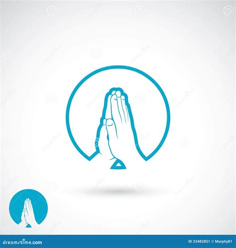 Praying Hands Stock Vector Illustration Of Human Belief 33482851