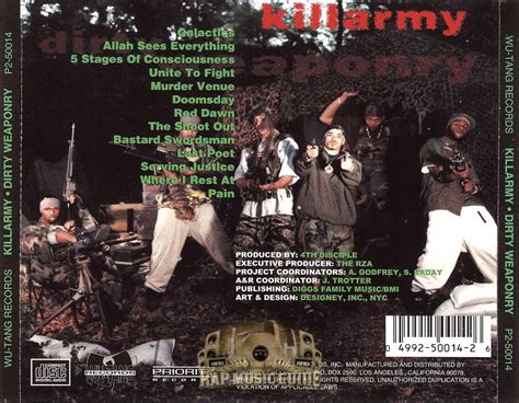 Killarmy Dirty Weaponry Cd Rap Music Guide
