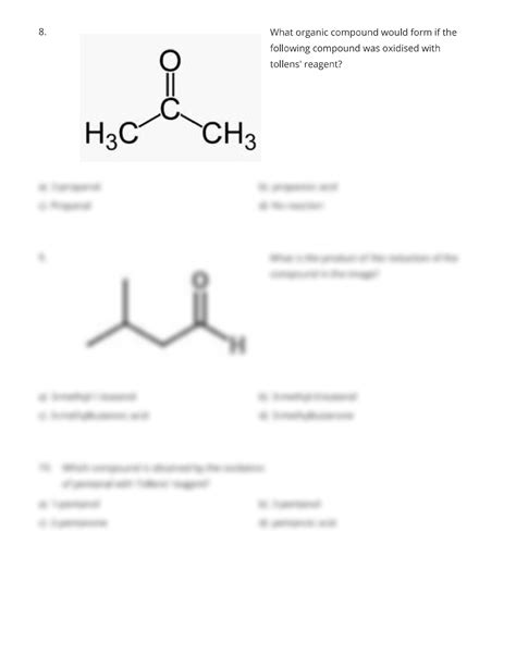 Solution Lesson 10 Aldehydes And Ketones Worksheet Studypool