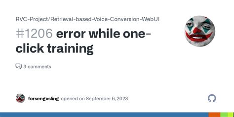 Error While One Click Training · Issue 1206 · Rvc Projectretrieval