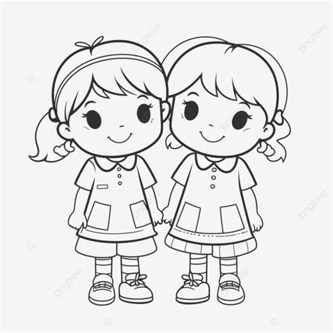 유치원 클립아트 흑백 핑거가든 새 컬러링 카드