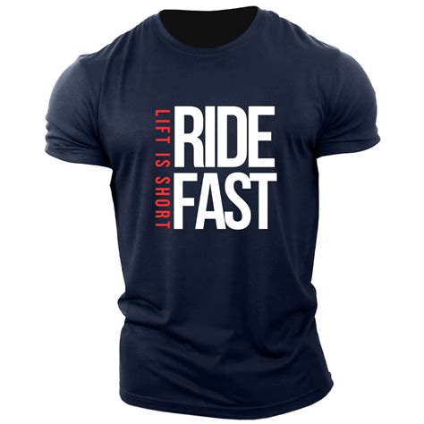 Lift Is Short Ride Fast Graphic Tees Elephant Jay