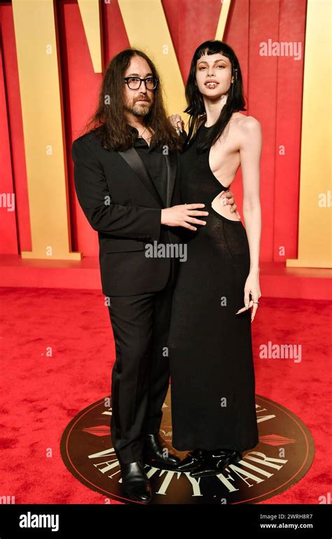 Sean Lennon Left And Charlotte Kemp Muhl Arrive At The Vanity Fair
