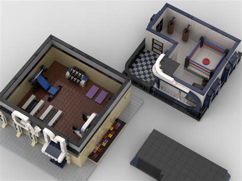 Lego Moc Modular Gym By Gabizon Rebrickable Build With Lego