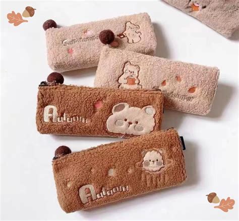 뽀글뽀글 곰돌이 필통 에이블리