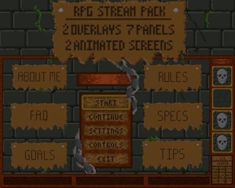 Retro Rpg Stream Overlay Set Etsy