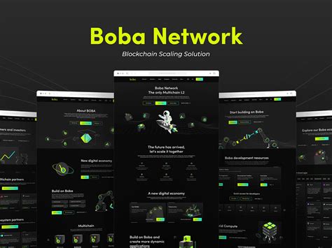 Blockchain Scaling Solution Website Design Behance