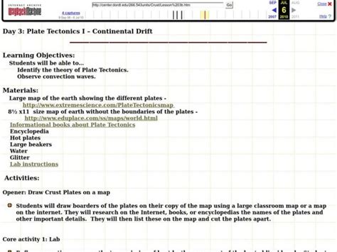 Continental Drift Lesson Plan For 7th 8th Grade Lesson Planet