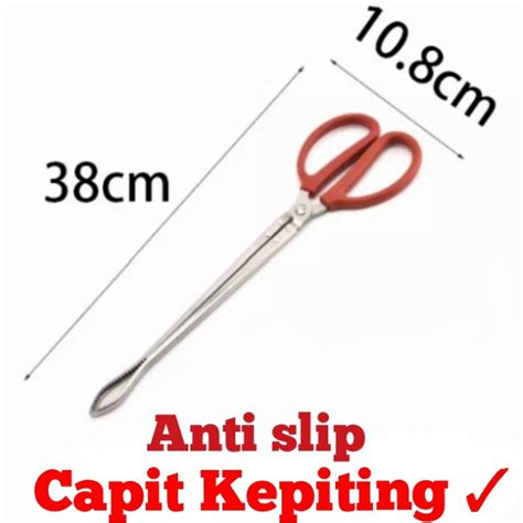 Jual Best Seller Gunting Capit Tongs Crab Makanan Kue Model Panjang
