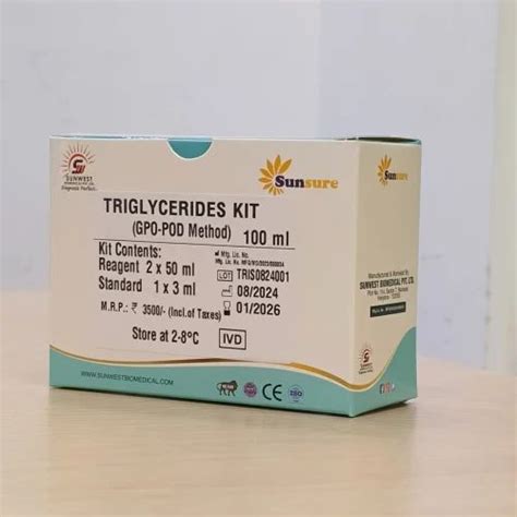 Triglyceride Test Kit At ₹ 650 Piece Sector 7 Manesar Id 2853389266530