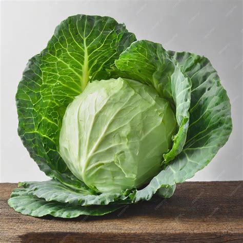 Fresh Green Brussel Sprouts Vegetable On White Background Premium Ai