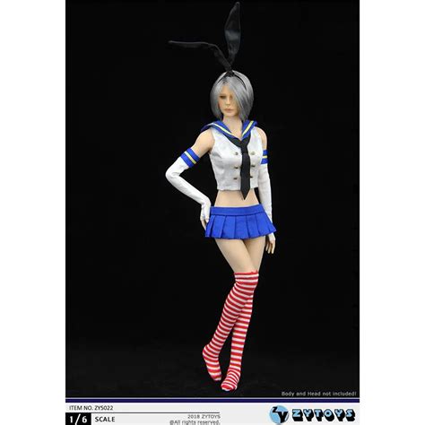 1 6 Scale Sailor Bunny Girl Costume Sexy Suit Cosplay Rabbit Clothes