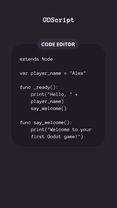 What Is Gdscript Godot Coding For Beginners Youtube