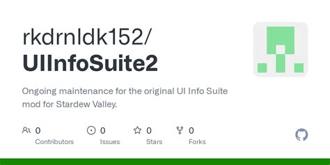 Github Rkdrnldk152uiinfosuite2 Ongoing Maintenance For The Original Ui Info Suite Mod For