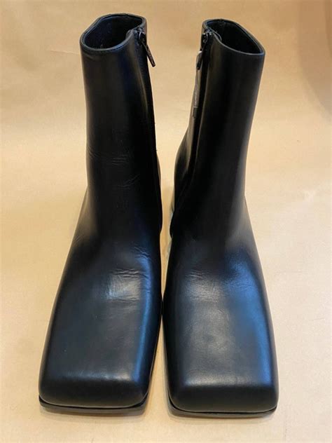 Balenciaga ‼️bnwt‼️balenciaga Square Toe Leather Boots Grailed