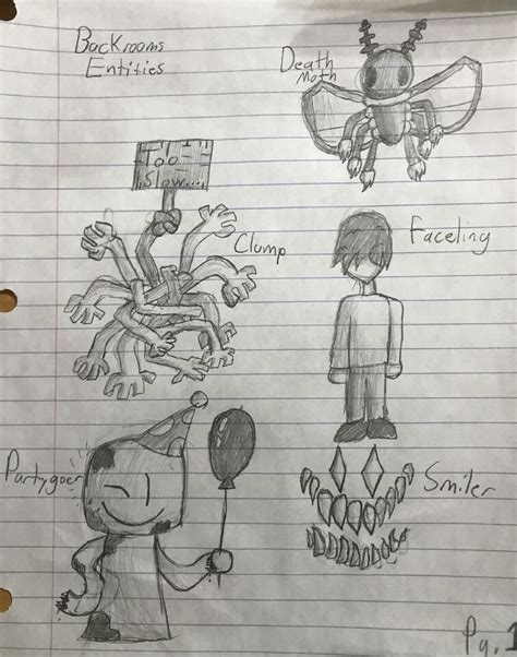 Drawing Of Backrooms Entities Fandom