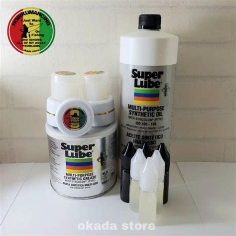 Jual SUPER LUBE SYNTHETIC Oil with PTFE 10 ml dan GREASE with PTFE 10 ...
