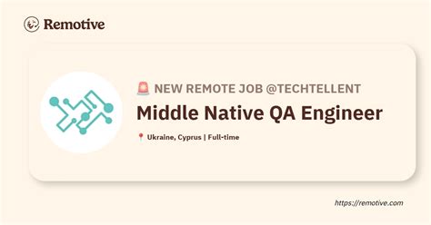 [hiring] middle native qa engineer techtellent