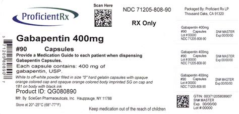 Gabapentin By Proficient Rx Lp Gabapentin Capsule
