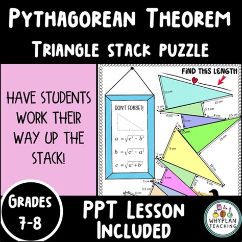 Pythagorean Theorem Stack Puzzle