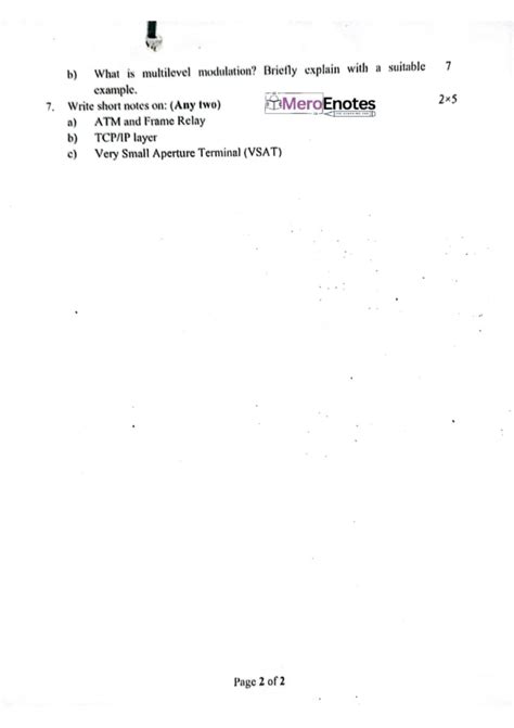 pu be computer data communication question paper 3rd sem mero enotes