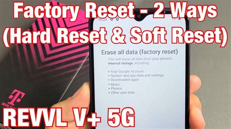 T Mobile Revvl V 5g How To Factory Reset 2 Ways Hard Reset And Soft