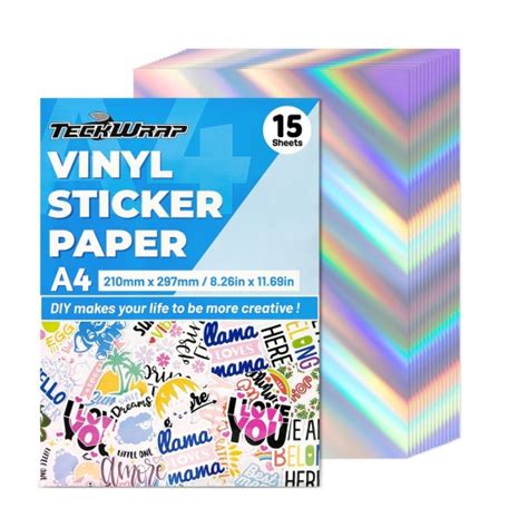 Papel Pet Adhesivo A Holográfico STICKER Hojas