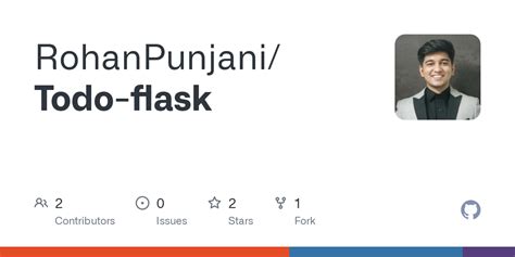 github rohanpunjani todo flask