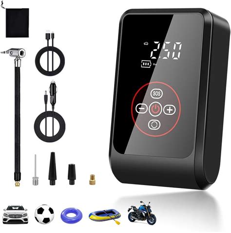 Amazon 電動空気入れ 車 バイク 自転車 空気入れ 電動 充電式 6000mah 最大圧力150psi 自動停止 米式英式仏式