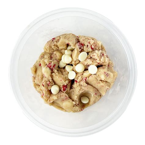 Edible Cookie Dough Raspberry White Chocolate Hey Dough Cookie Co