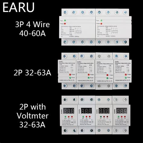 Generic 1 Pc 50a 220v Din Rail Self Recovery Automatic Reconnect Over