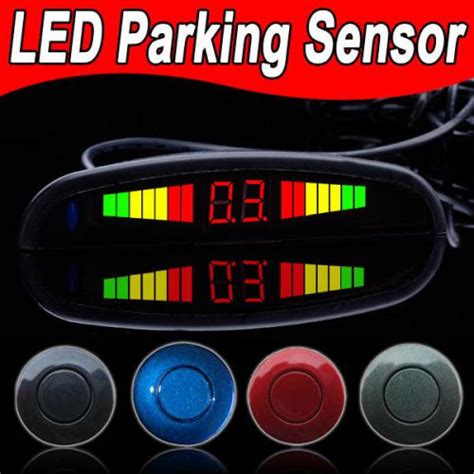 Purchase 4 Parking Sensors LED Display Car Reverse Backup Radar System