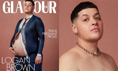 Logan Brown Glamour Magazines Pregnant Trans Man Cover Star