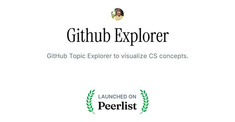 Github Explorer Peerlist