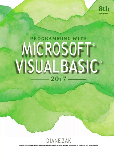 test bank for programming with microsoft visual basic 9th edition by
