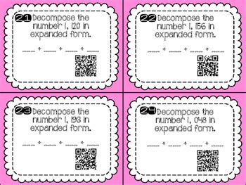 Place Value Task Cards Teks 2 2a 2 2b 2 7b By Robot Teacher TpT