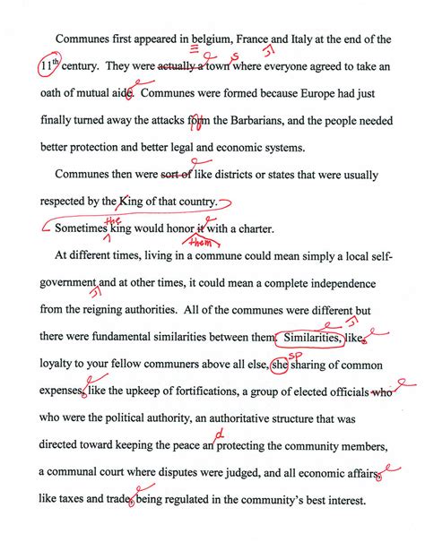 Proofreading Examples With Answers