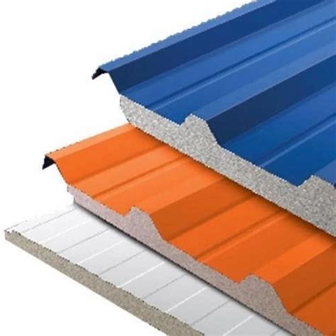 Jsw Color Coated Roofing Sandwich Puf Panel Thickness In Mm 10 Mm