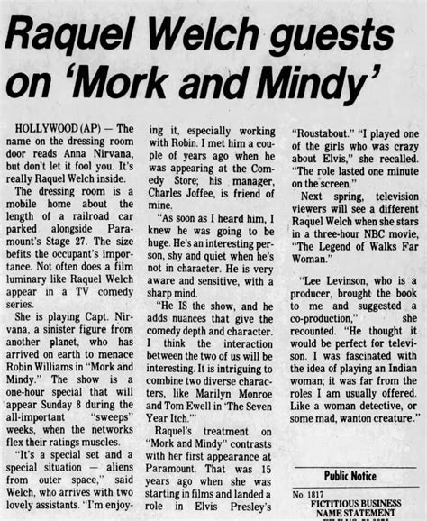 Raquel Welch Guests On Mork And Mindy ™