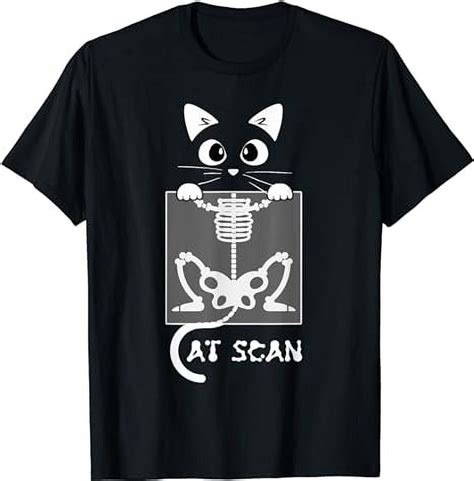 Skeleton Cat Scan Ct Scaning Funny X Ray Pun Meme Rad Tech T Shirt