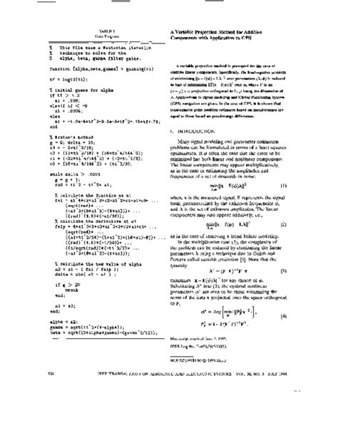 Pdf A Variable Projection Method For Additive Components With